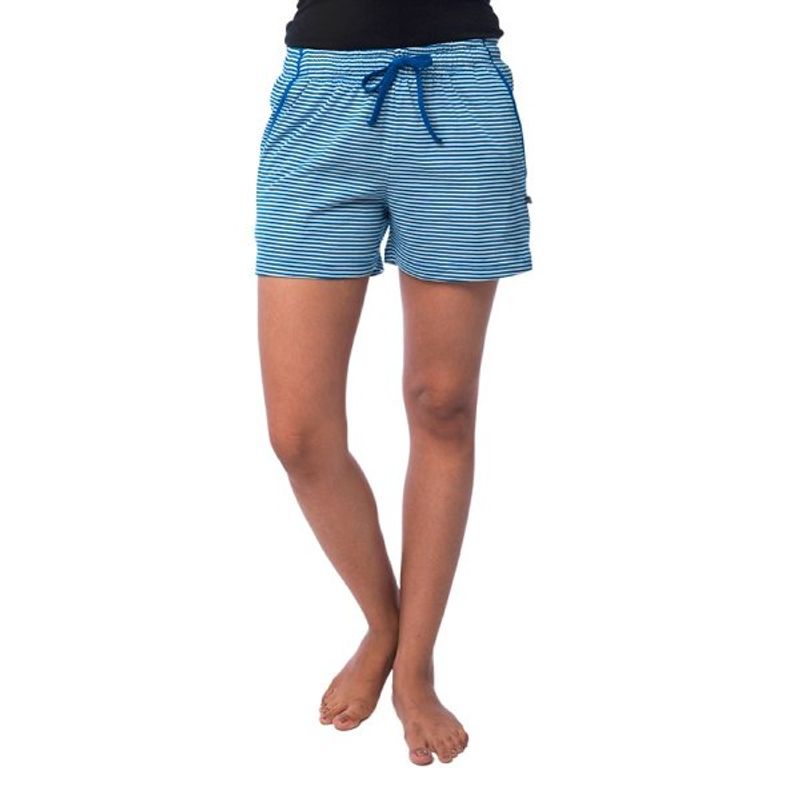 Buy Nite Flite Blue Striped Lounge Shorts Online