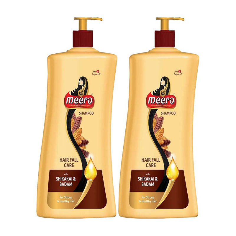 Buy Meera Strong & Healthy Shampoo 1 Litre - Pack Of 2 Online