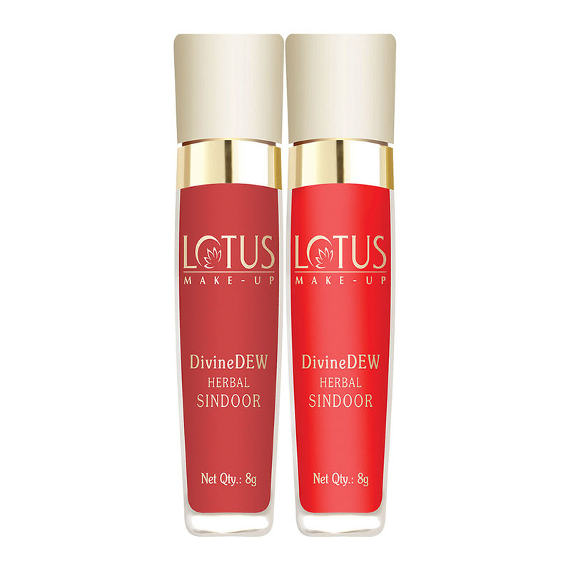 Buy Lotus Make-Up Divine Dew Herbal Sindoor Combo Online