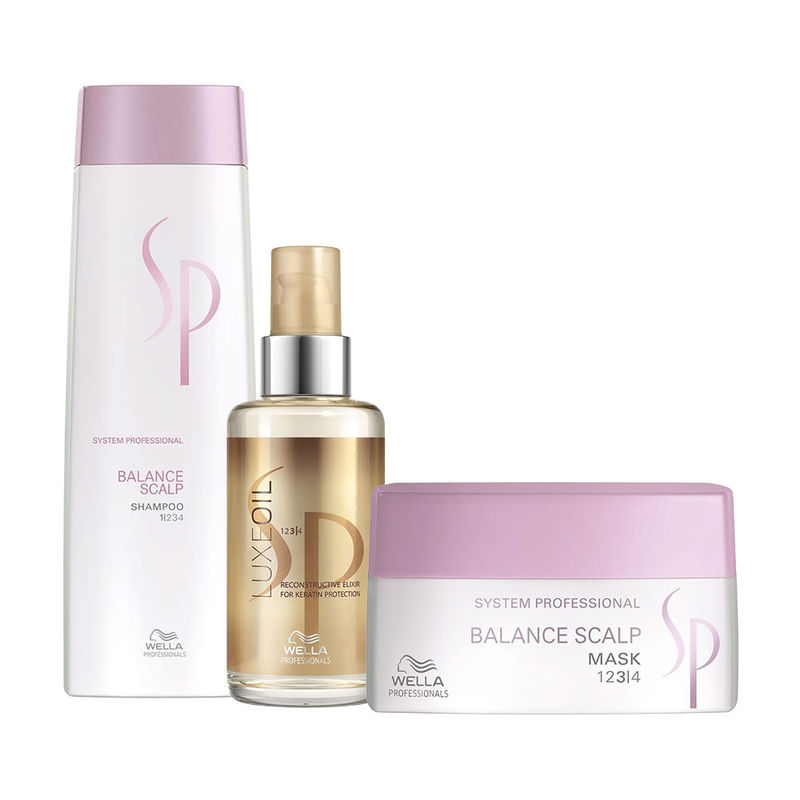Buy Sp Balance Scalp Shampoo, Mask and Hair Oil Combo for Sensitive ...