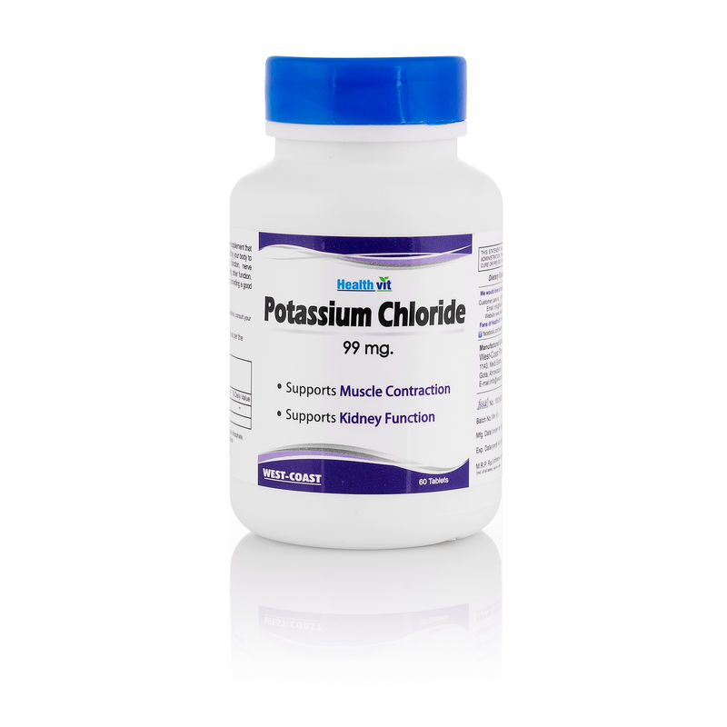 Buy HealthVit Potassium Chloride 99Mg 60 Tablets Online