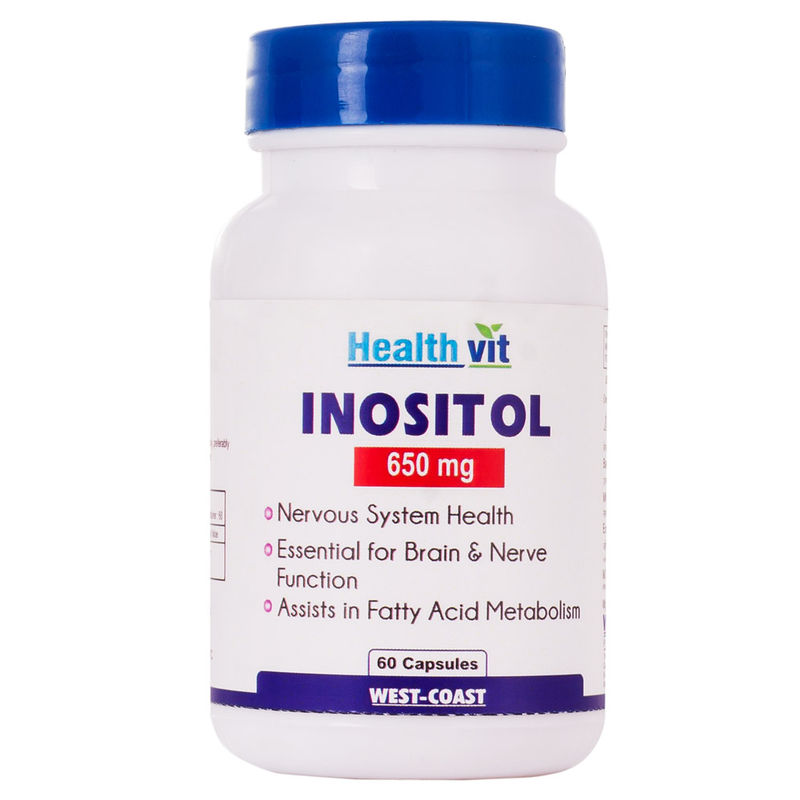 Buy HealthVit Inositol 650 Mg 60 Capsules Online