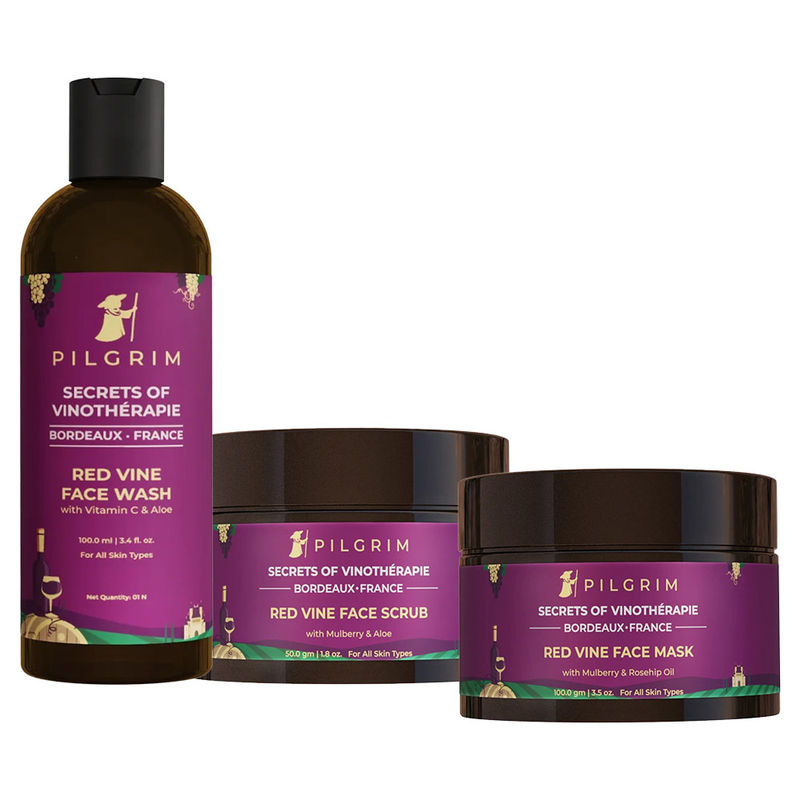 Buy Pilgrim Red Vine Face Ritual Combo Pack Online