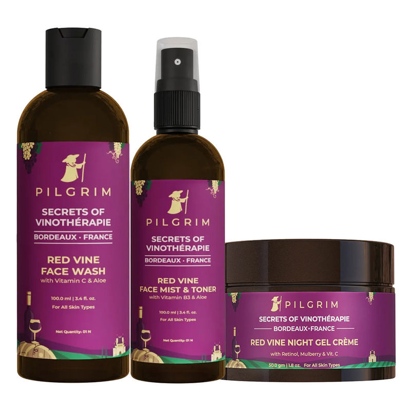 Buy Pilgrim Red Vine Goodnight Ritual Combo Pack Online