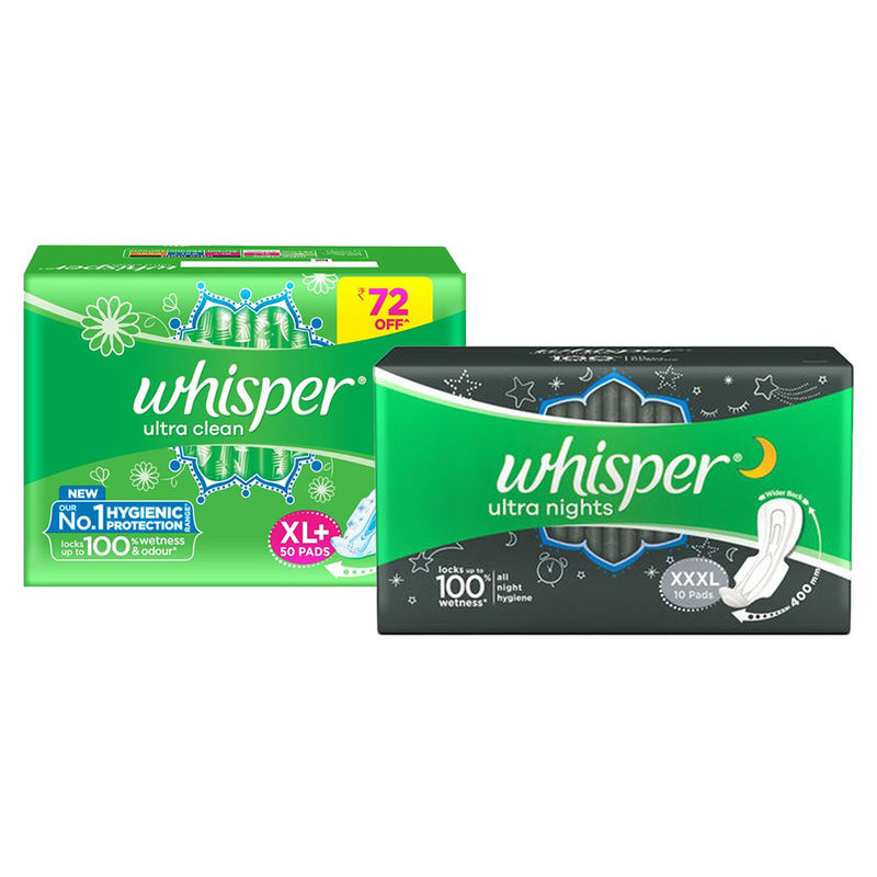 Buy Whisper Ultra 50 Day + Night 10s Combo Online