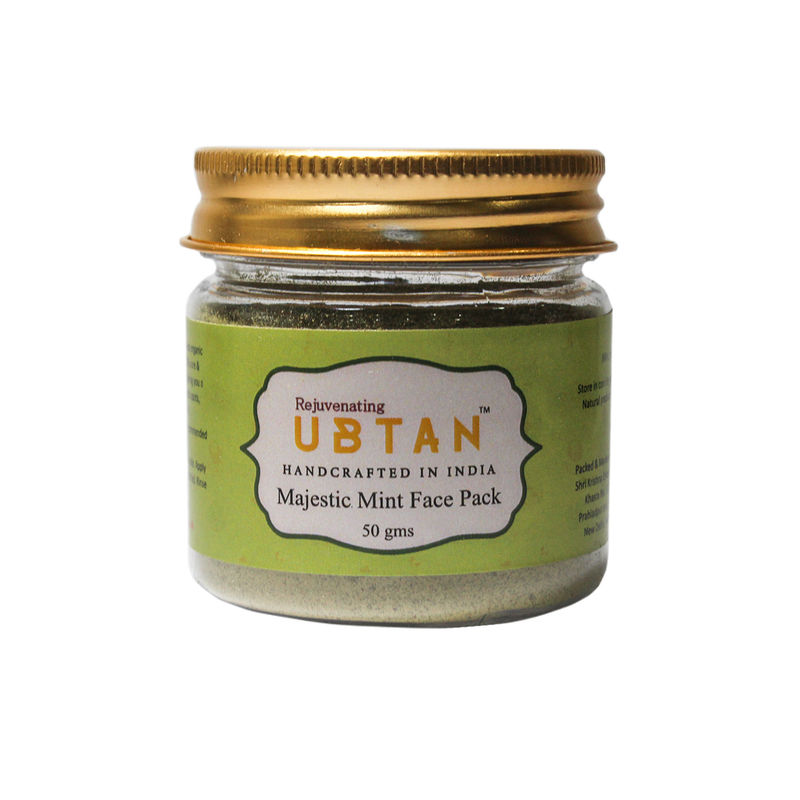 Buy Rejuvenating UBTAN Majestic Mint Face Pack Online