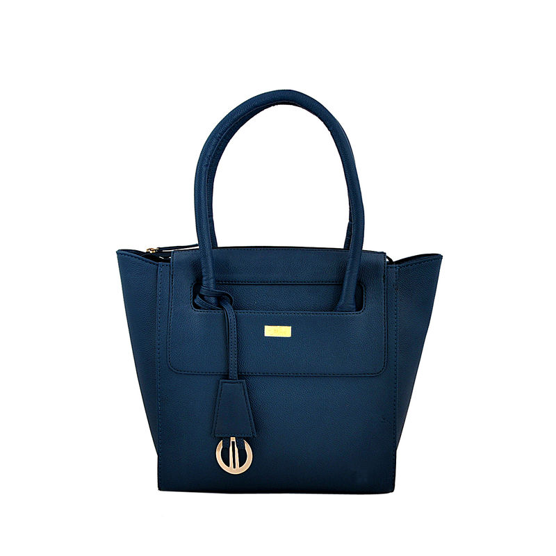 Buy Yelloe Blue Color Hand Bag With Big Size Zip Compartments Blue Hand ...