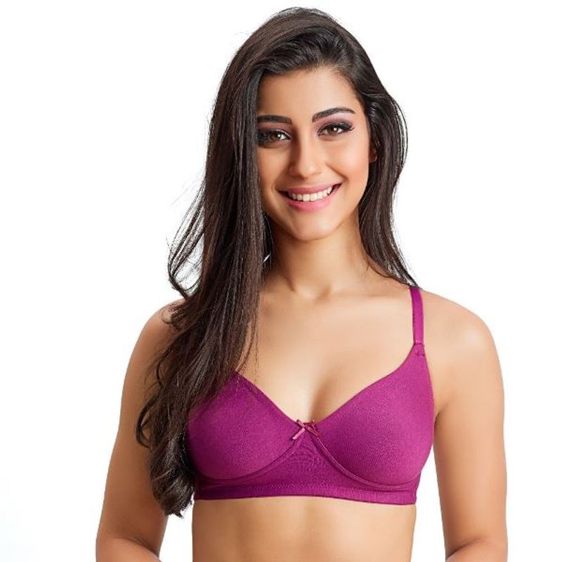 Buy Juliet Medium Coverage Molded Cup Non-Wired T-shirt Bra - Rani Online