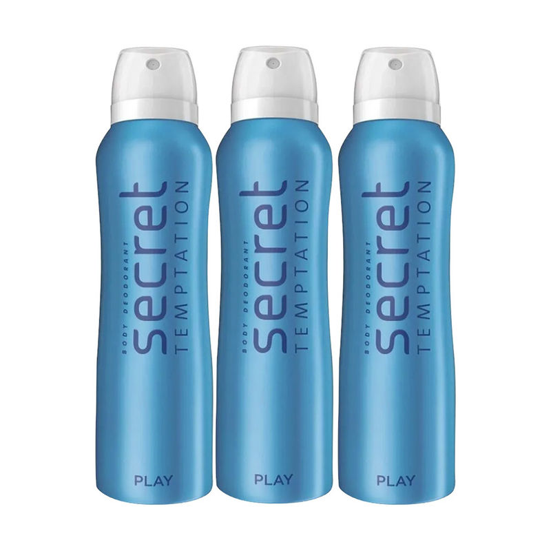 Secret Temptation Play Deodorant Spray For Women (Pack Of 3): Buy ...