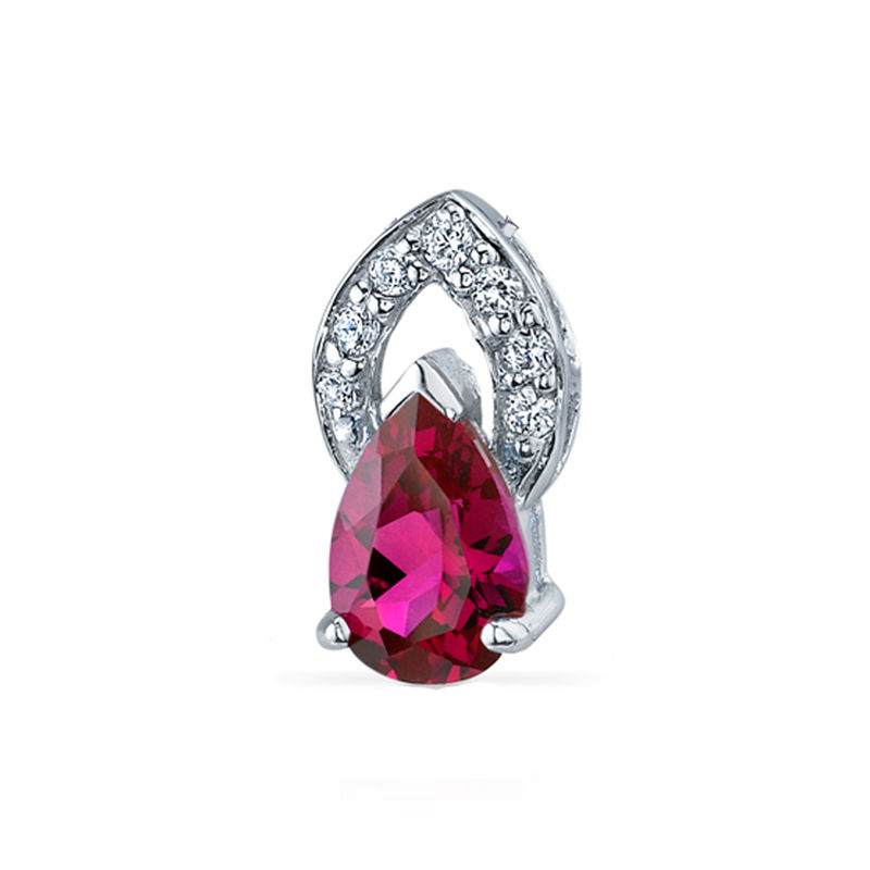 Peora Sterling (Silver Alluring Ruby Pendant (SP9294): Buy Peora ...