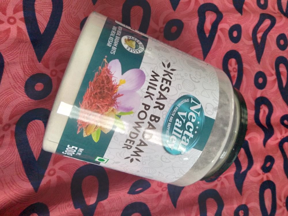 Nectar Valley Kesar Badam Milk Powder, Nutritious, Healthy & Refreshing ...