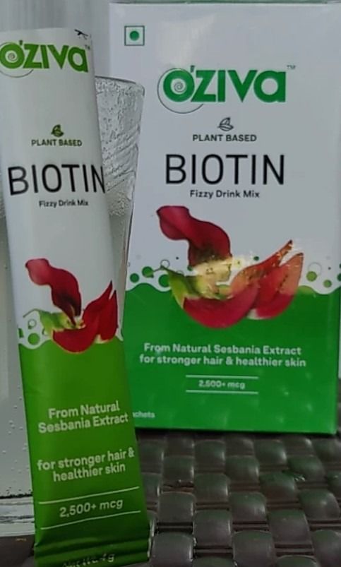 Oziva Biotin Xtra With Keratin Builder 60 Veg Biotin Capsules Hair