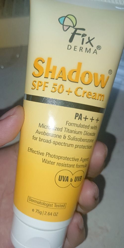 Fixderma Shadow Sunscreen SPF 50+ Cream For Dry Skin, PA+++ Protection ...