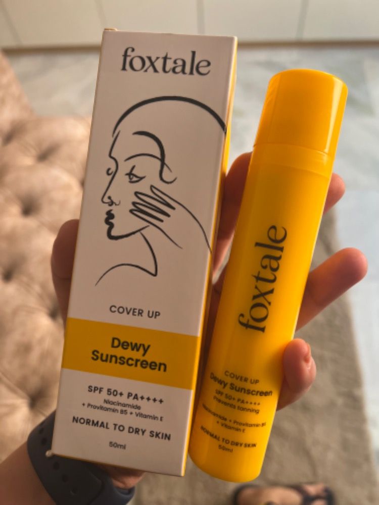 Foxtale Cover Up SPF 70+ PA++++ Dewy Sunscreen With Niacinamide And ...
