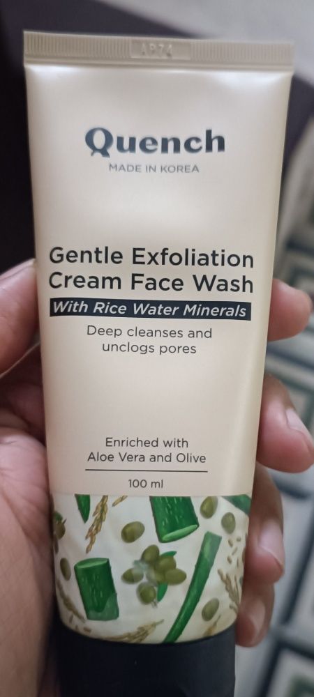 Gentle Exfoliation Cream Face Wash with Rice Water Minerals - 100 ML ...